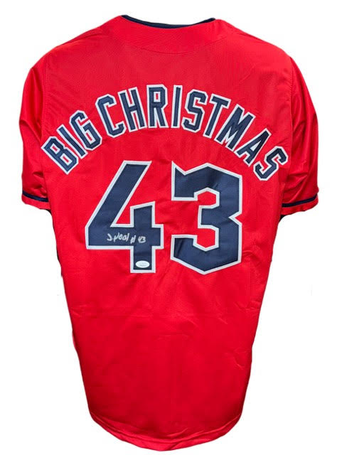 Cleveland Guardians Jhonkensy "Big Christmas" Noel Hand Signed Autogra ...