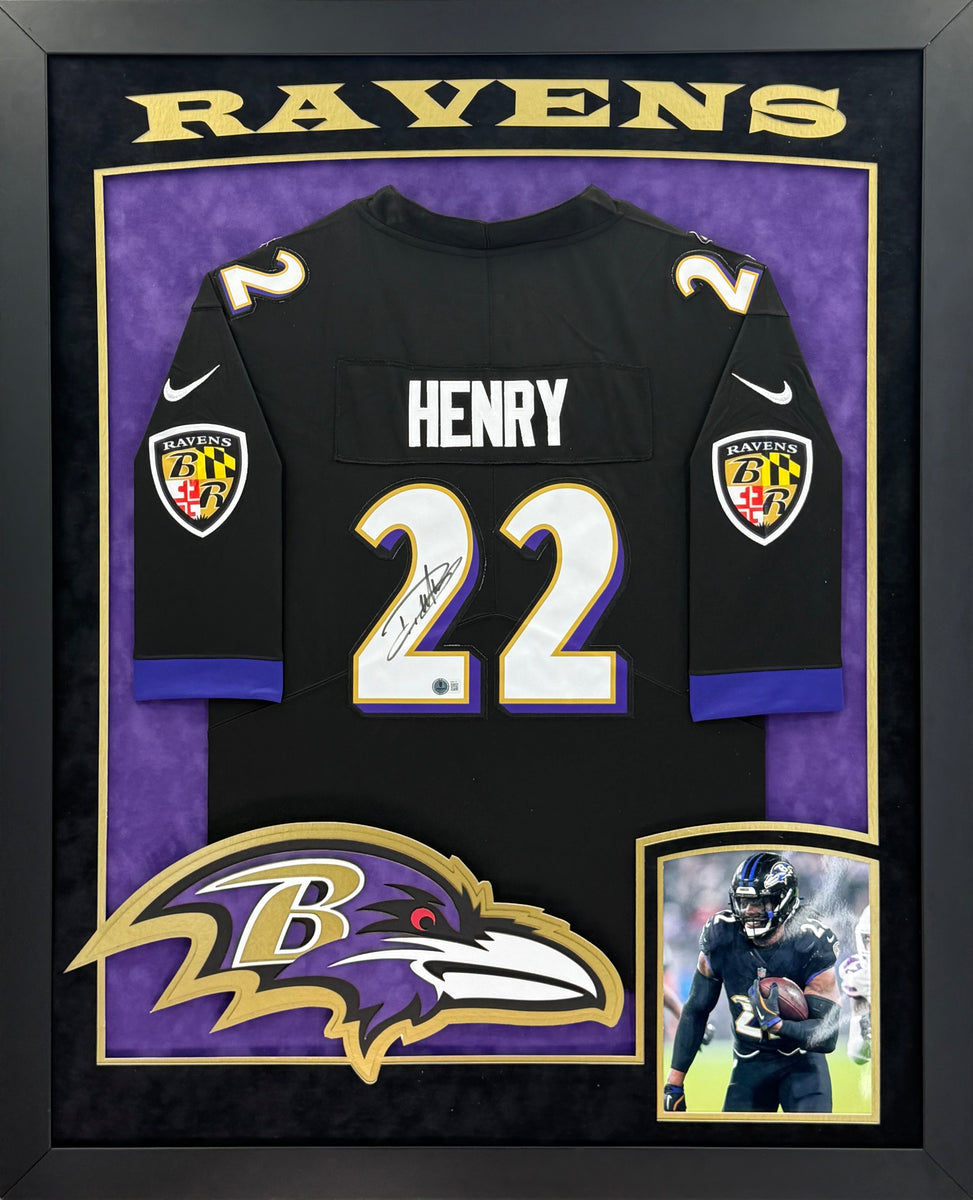 Baltimore Ravens Derrick Henry Hand Signed Autographed Authentic Black ...